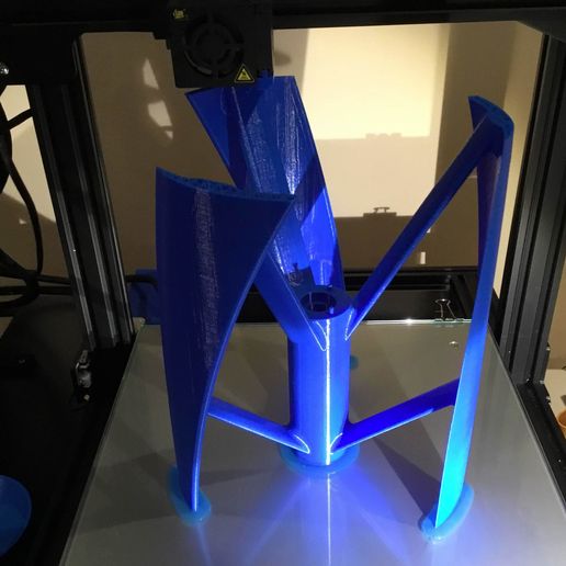 STL file Mini Vertical Axis Wind Turbine・3D print object to download・Cults